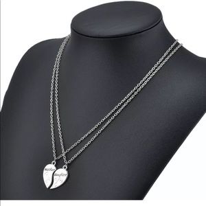 jewerly | Jewelry | 2pcset Mother Daughter Love Heart Pendant Chain ...